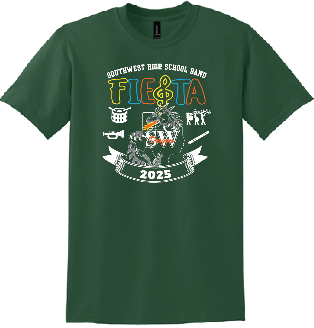 SW Band Fiesta Tee – Cured Printing